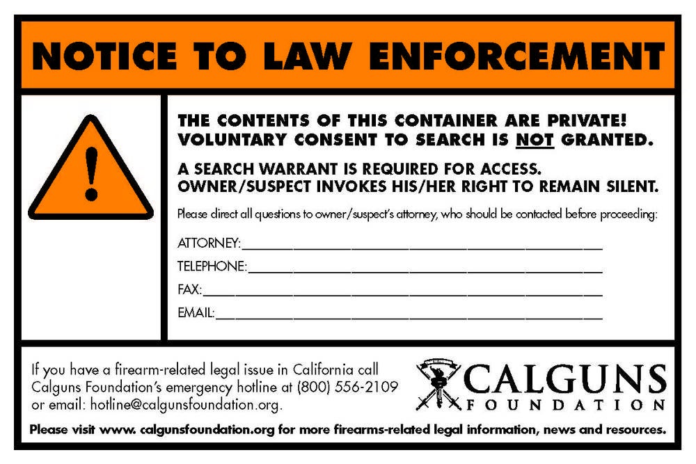 vehicle gun vault / trunk / glove box / center console sticker | Page 2 ...